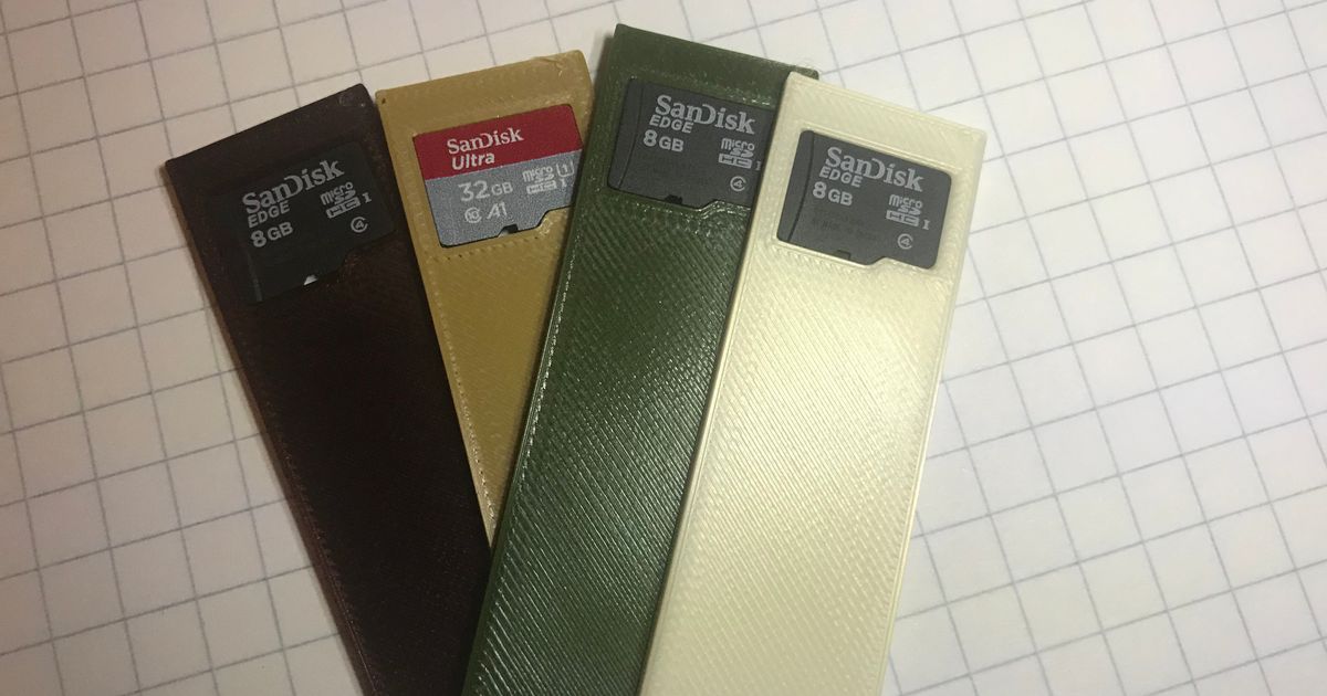 Micro-SD Label Sticks von actualSIZE | Kostenloses STL-Modell ...