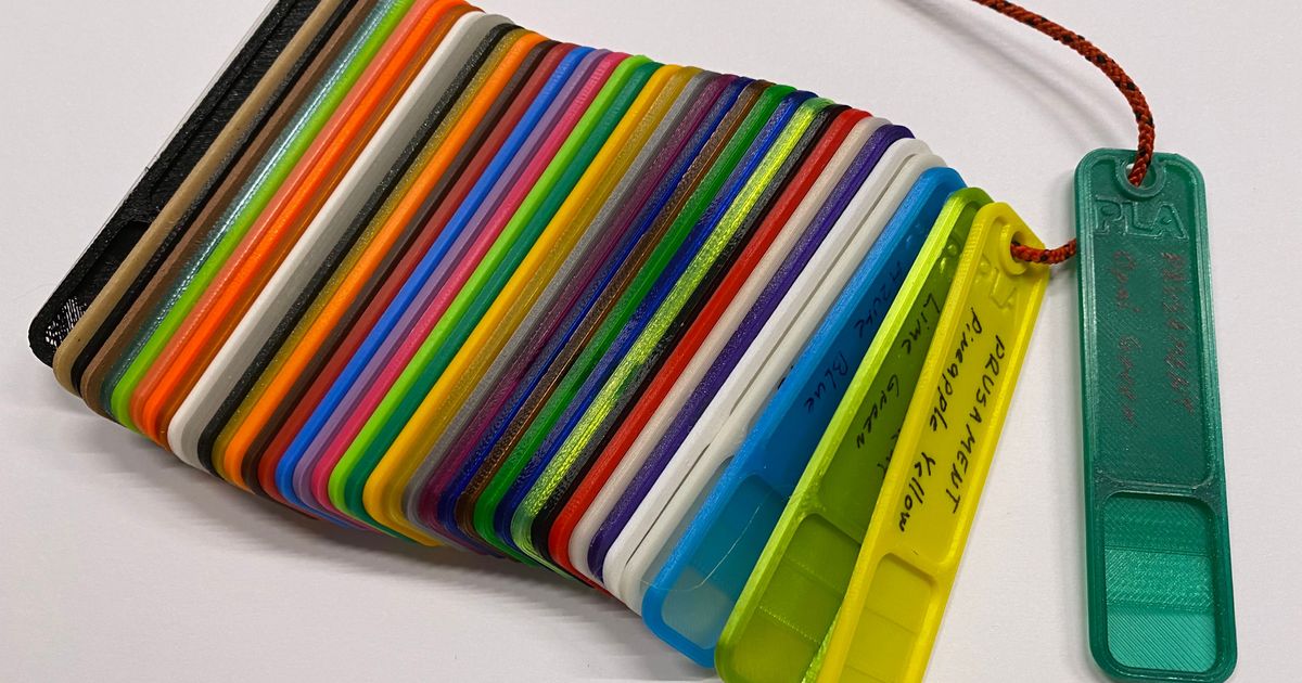 Filament Sample Swatch by Hejki | Download free STL model | Printables.com