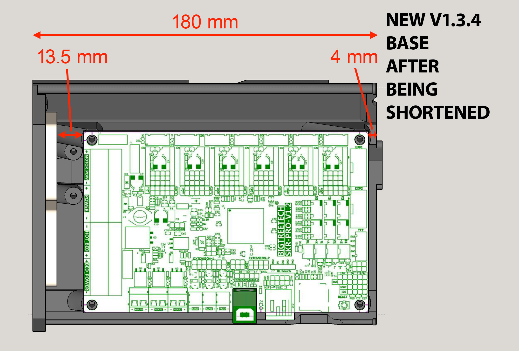 LowRider 3 CNC - control box case for BTT SKR Pro 1.2 board and a BTT ...