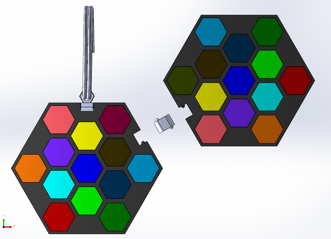 Hexagon Filament pallete by Andybot | Download free STL model ...