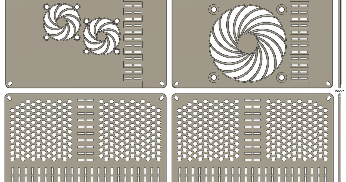 FlashForge Adventurer 3 bottom cover/lid for 80mm fan or 40mm fans by ...