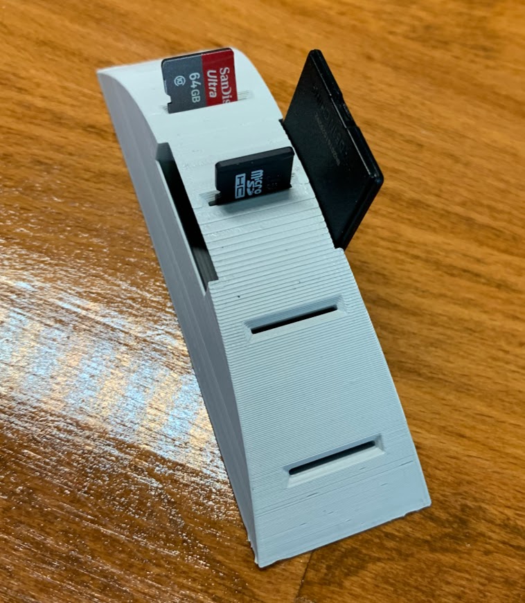 SD and MicroSD card holder by ScottyH | Download free STL model ...