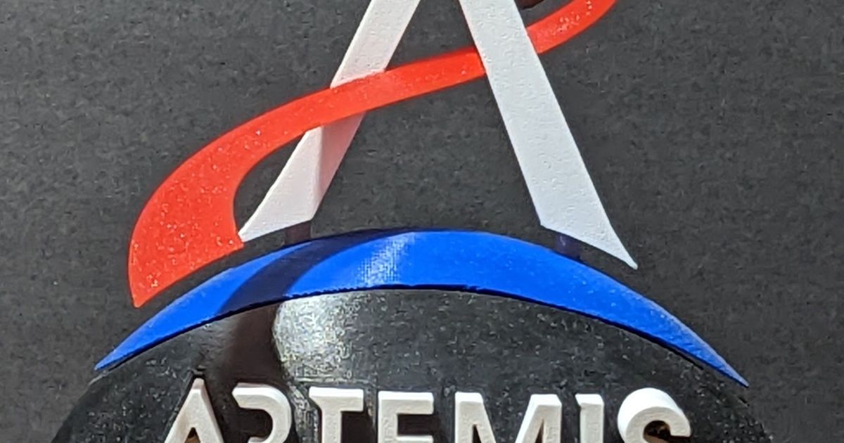 Artemis Logo scultpure by Kanes | Download free STL model | Printables.com