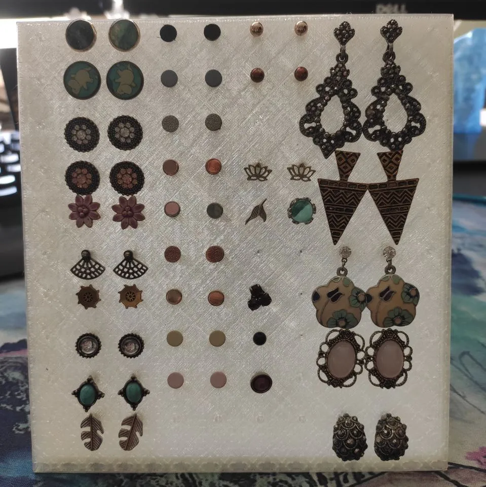 Stud earring organizer by 0xed | Download free STL model | Printables.com