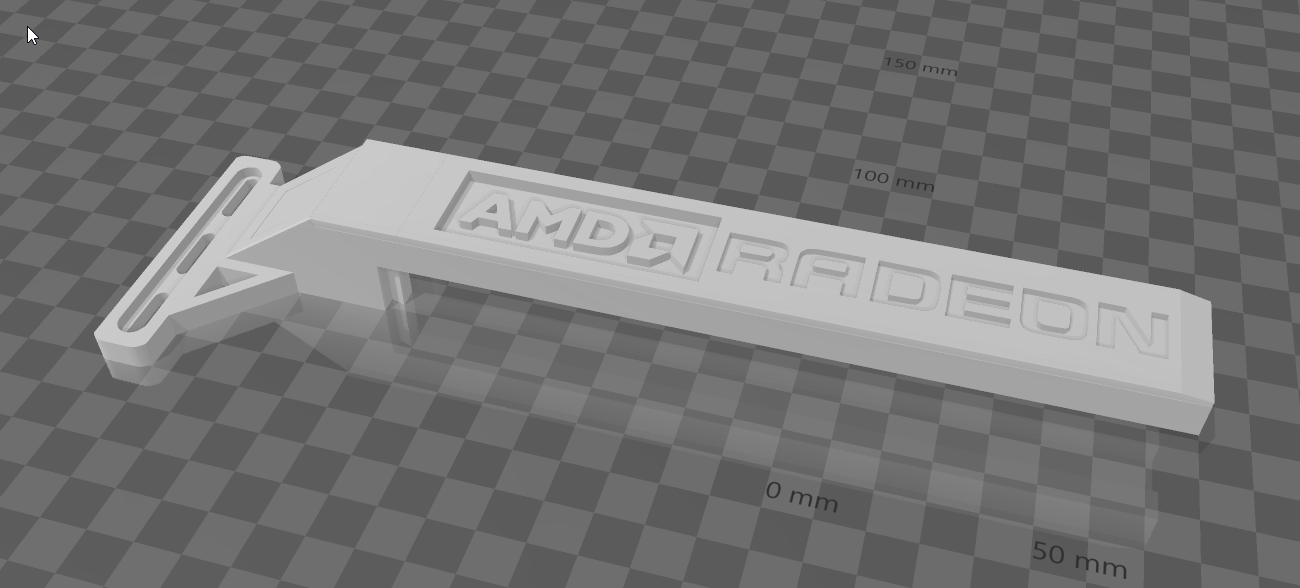 GPU SUPPORT BRACKET - AMD Radeon ARGB Remix od autora Johination ...
