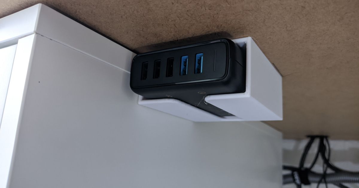 Anker PowerPort 5 under desk mount par Kevin D | Téléchargez ...