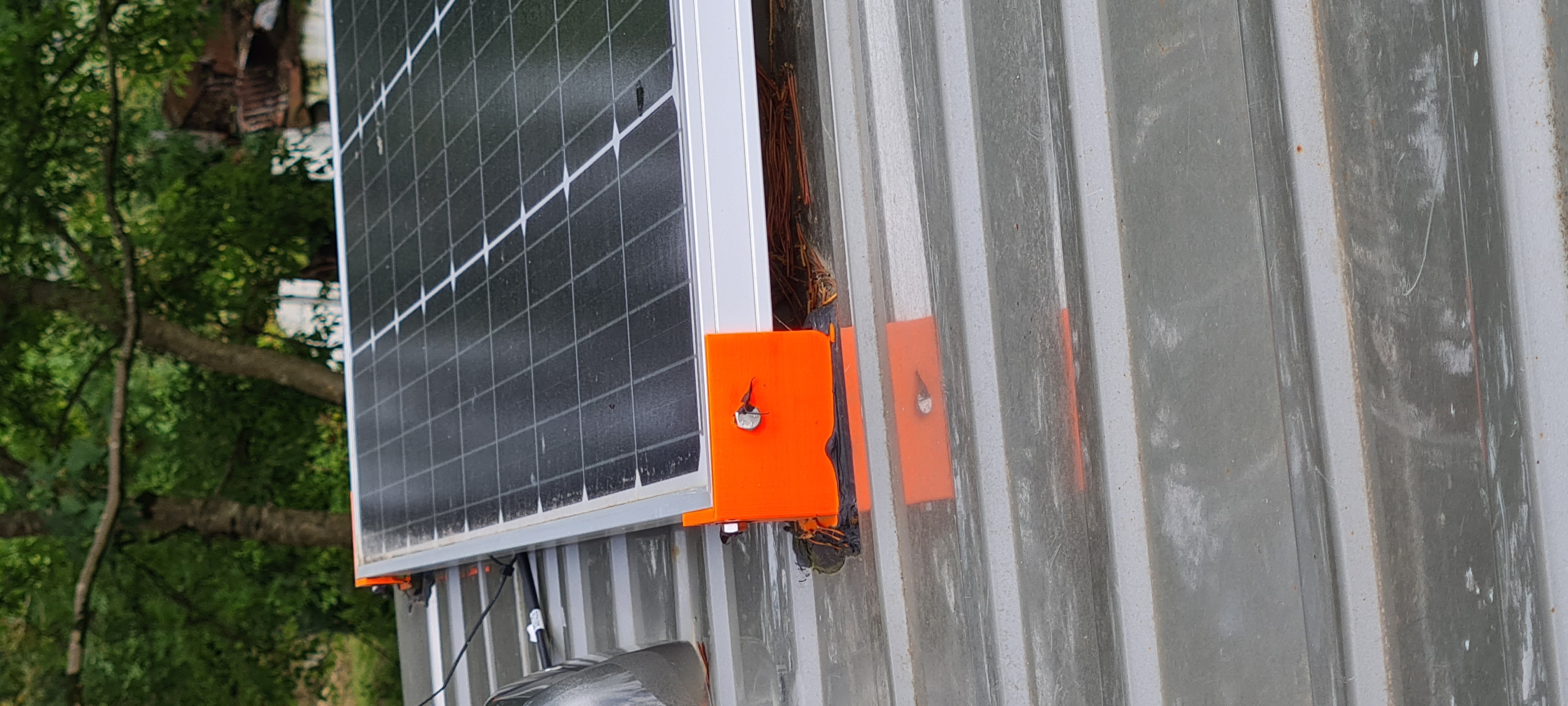 Solar Panel Mount - 25mm & 15mm Risers by REG | Download free STL model ...