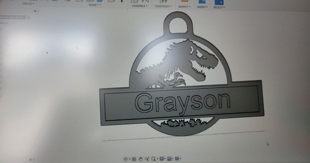 T-Rex Head Name Tag by SGMedi | Download free STL model | Printables.com