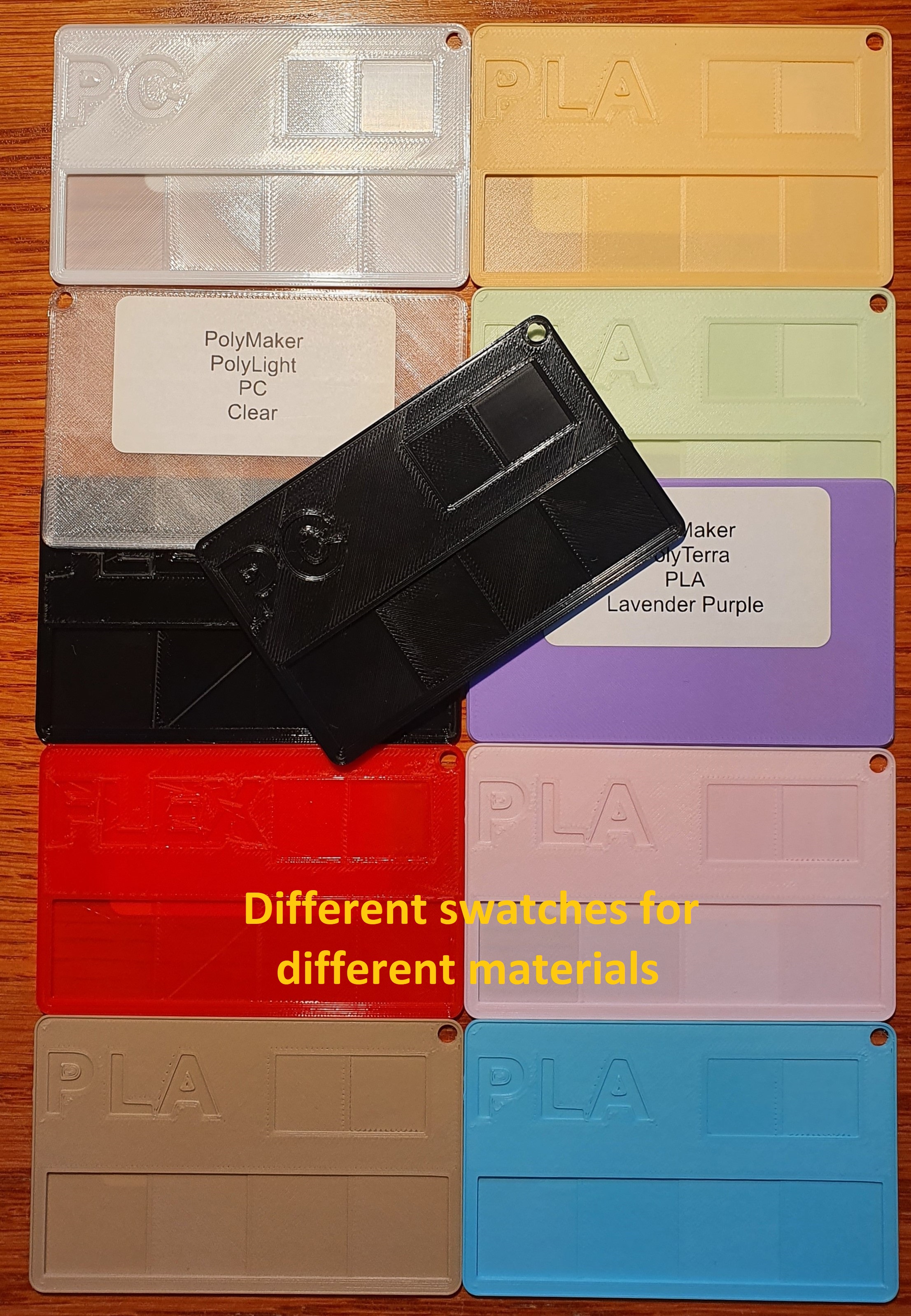 Filament Sample Swatch and storage box by Zappa | Download free STL ...
