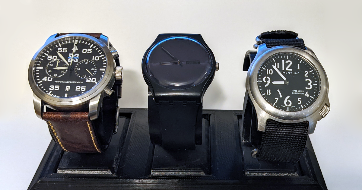 THREE WATCH DISPLAY TRAY FOR @Fredslund WATCH STAND by biketiger ...