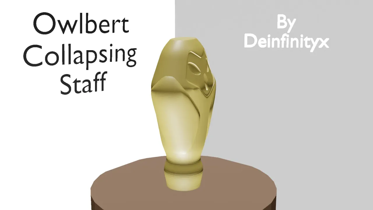 Owlbert Collapsing staff by deinfinityx | Download free STL model ...
