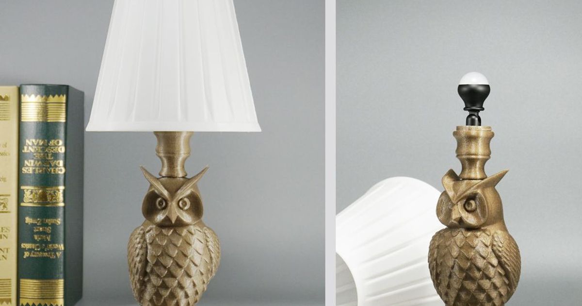 owl lamp by Toolmoon | Download free STL model | Printables.com