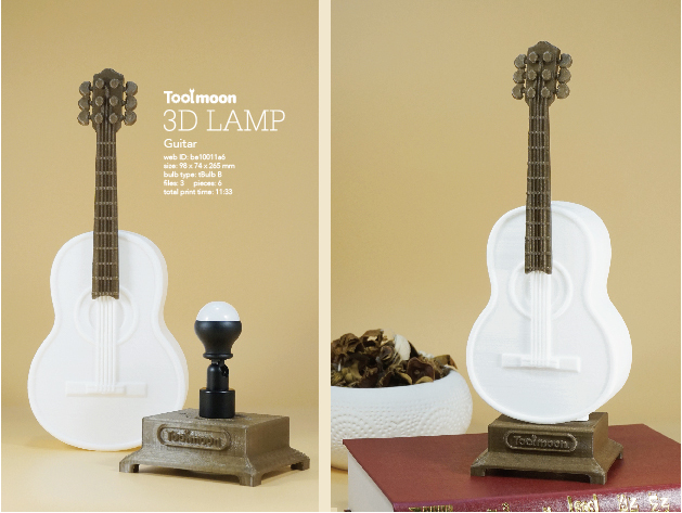 guitar lamp por Toolmoon | Descargar modelo STL gratuito | Printables.com
