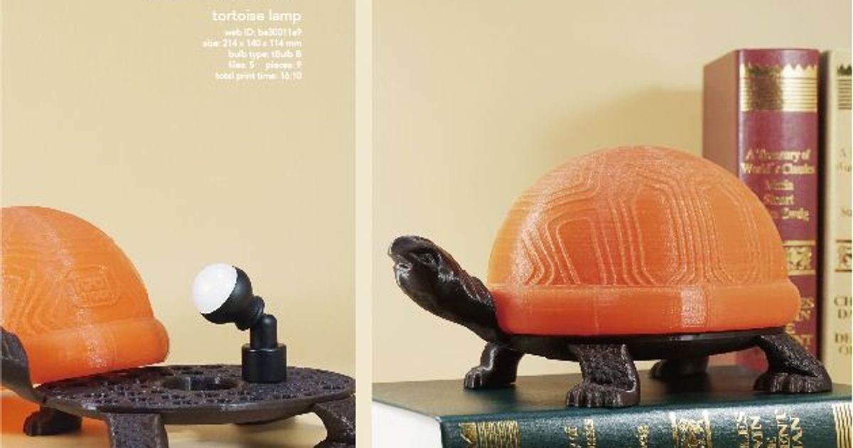tortoise lamp by Toolmoon | Download free STL model | Printables.com