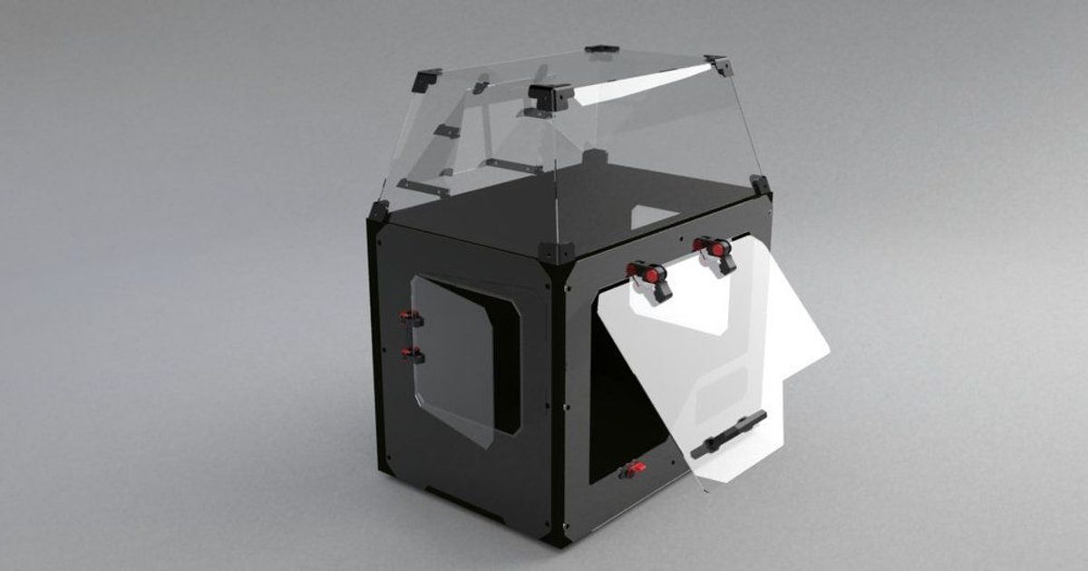 makerbot replicator2 Dust-proof enclosure by Toolmoon | Download free ...