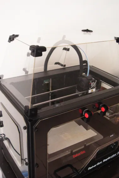 makerbot replicator2 Dust-proof enclosure by Toolmoon | Download free ...