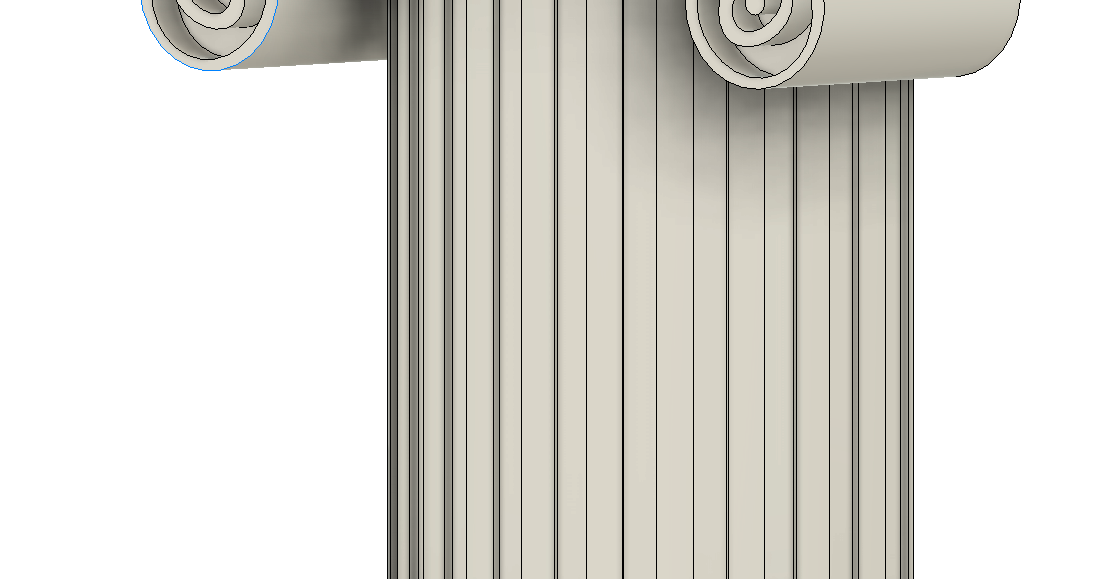 Ionic Pillar Desk Piece by algot | Download free STL model | Printables.com