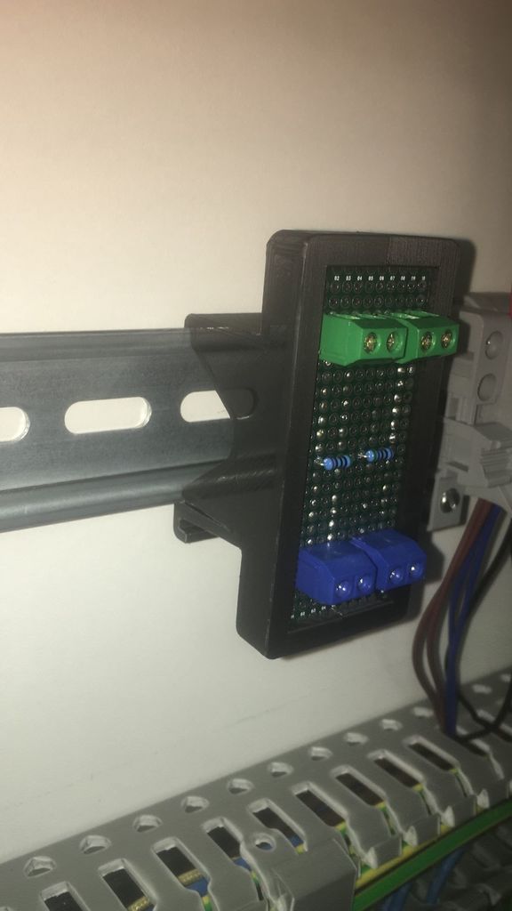 Parametric PCB Din rail case by Teunderbolt | Download free STL model ...