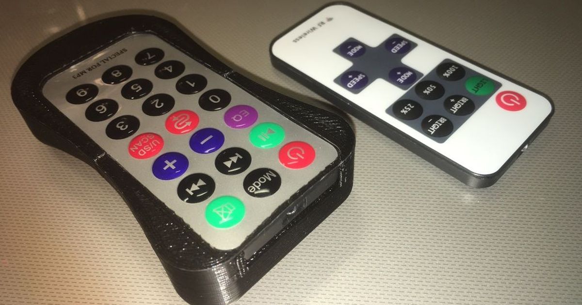 Ergonomic remote control shell by Teunderbolt | Download free STL model ...