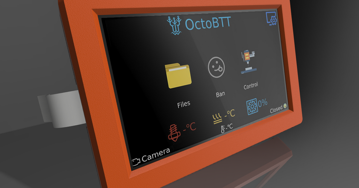 BTT PiTFT50 V2 Case and Mount - 3030 Extrusions by PropFortress ...