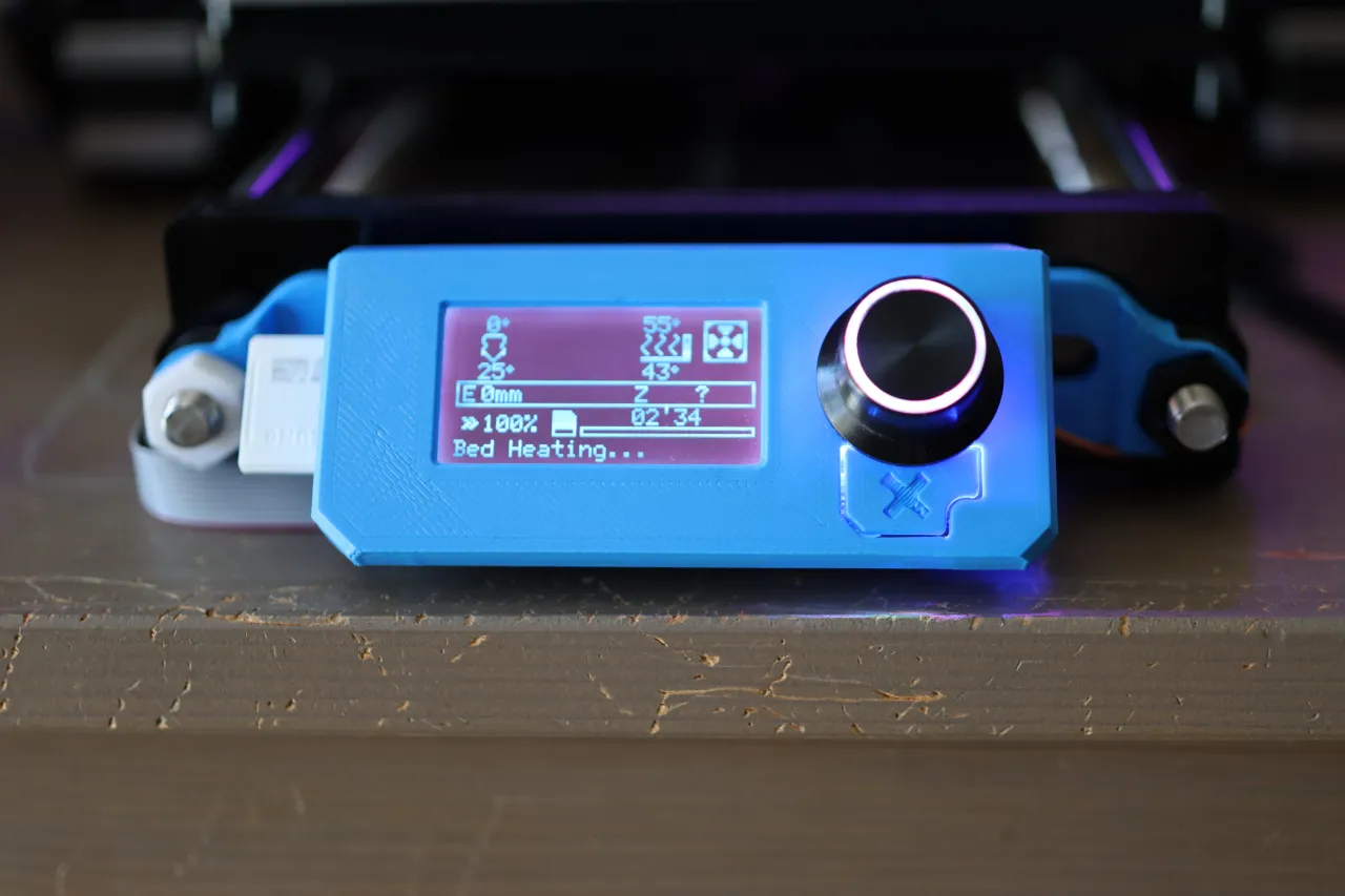 i3 Pro B (Geeetech) adapter for 12864 Mini Panel enclosure by MonoAnji ...