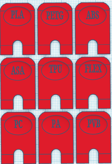Sus Filament Swatches by CrazyBird199 | Download free STL model ...