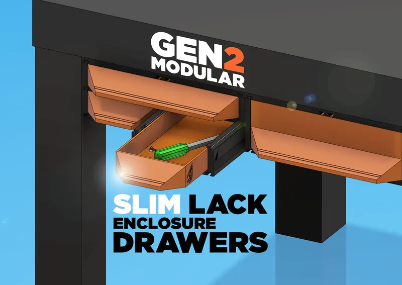 GEN2 Modular Tilt Drawers - Free 3D Print Model - MakerWorld