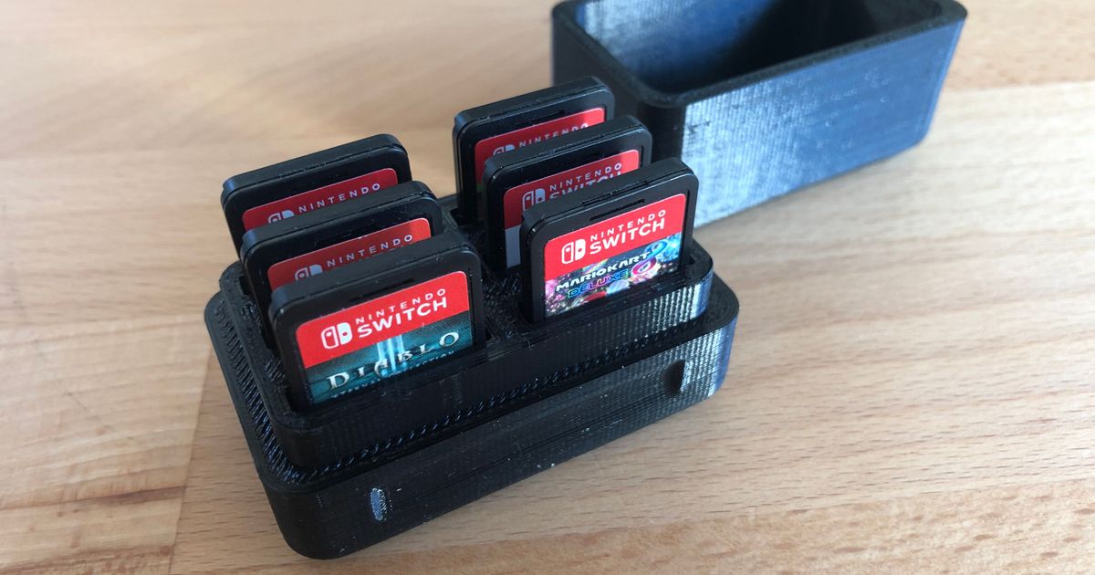 Nintendo Switch Cartridge Box - magnets free - easy to print by ...