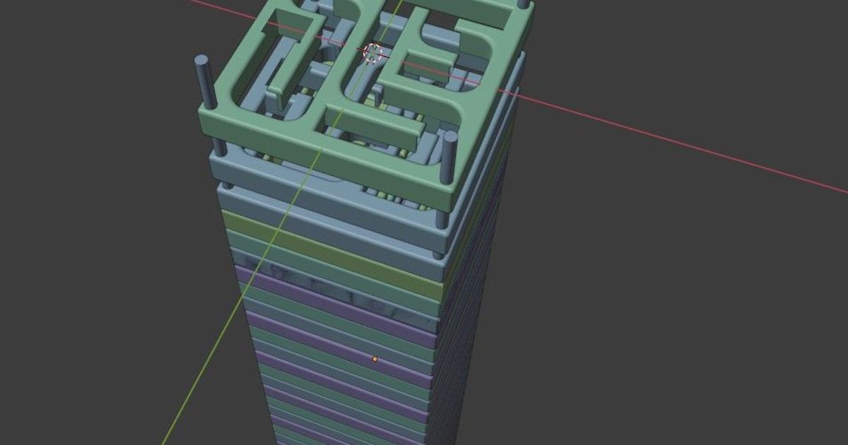 Customizable tower Maze por mbrs | Descargar modelo STL gratuito ...