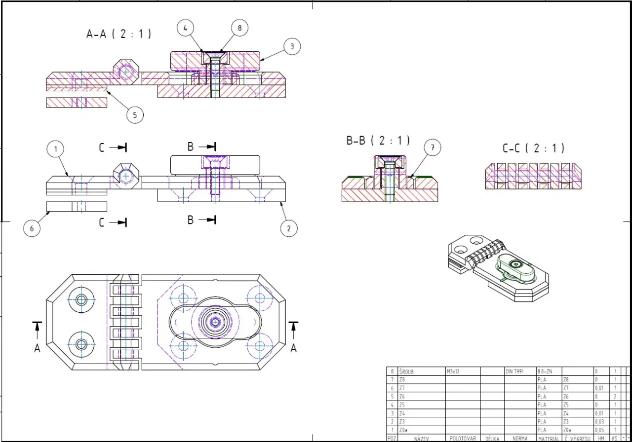 Case latch lock by Jarda K 66 | Download free STL model | Printables.com