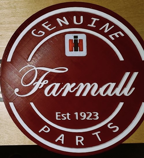 Farmall Genuine Parts Sign by BullDog8484 | Download free STL model ...