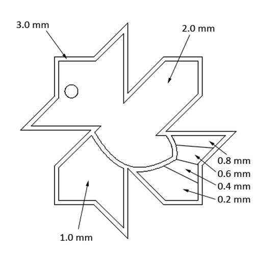 Bird Tessellation Filament Test Swatch by Hellfish | Download free STL ...