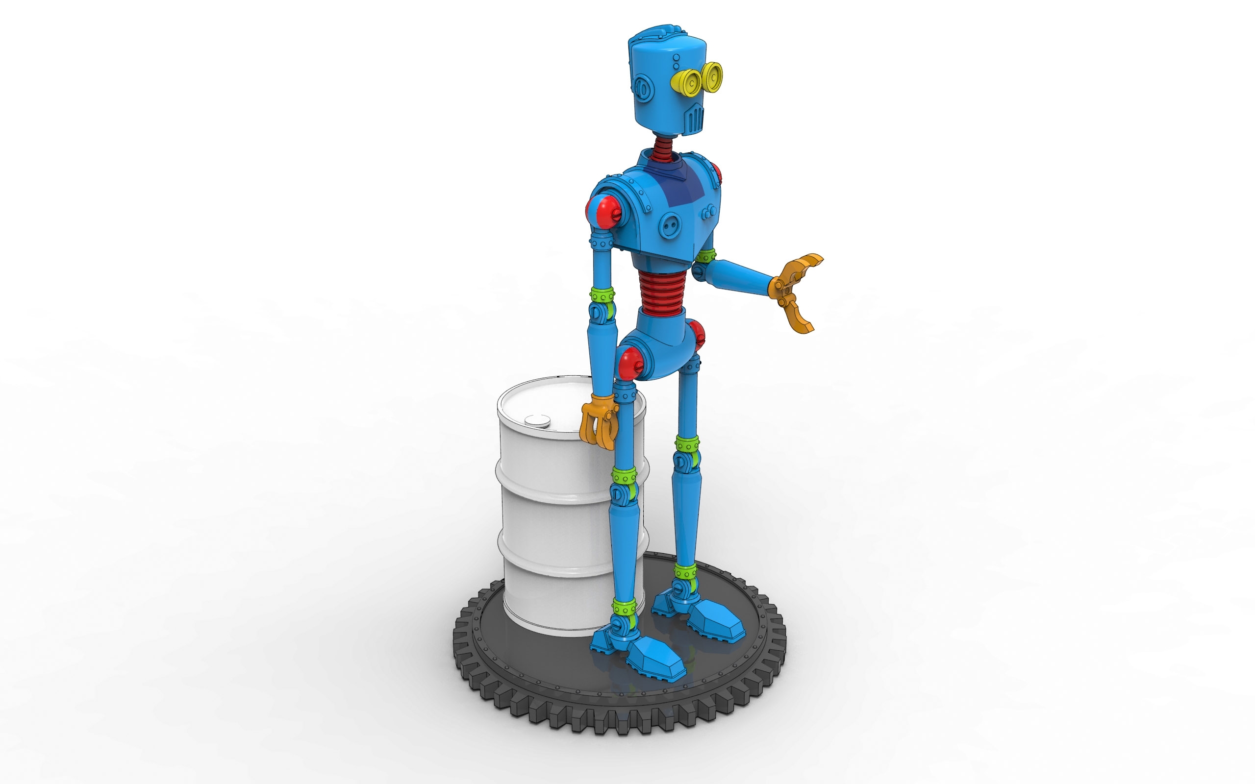 Toon Robot - Action figure and building toy by Piroscaf | Download free ...