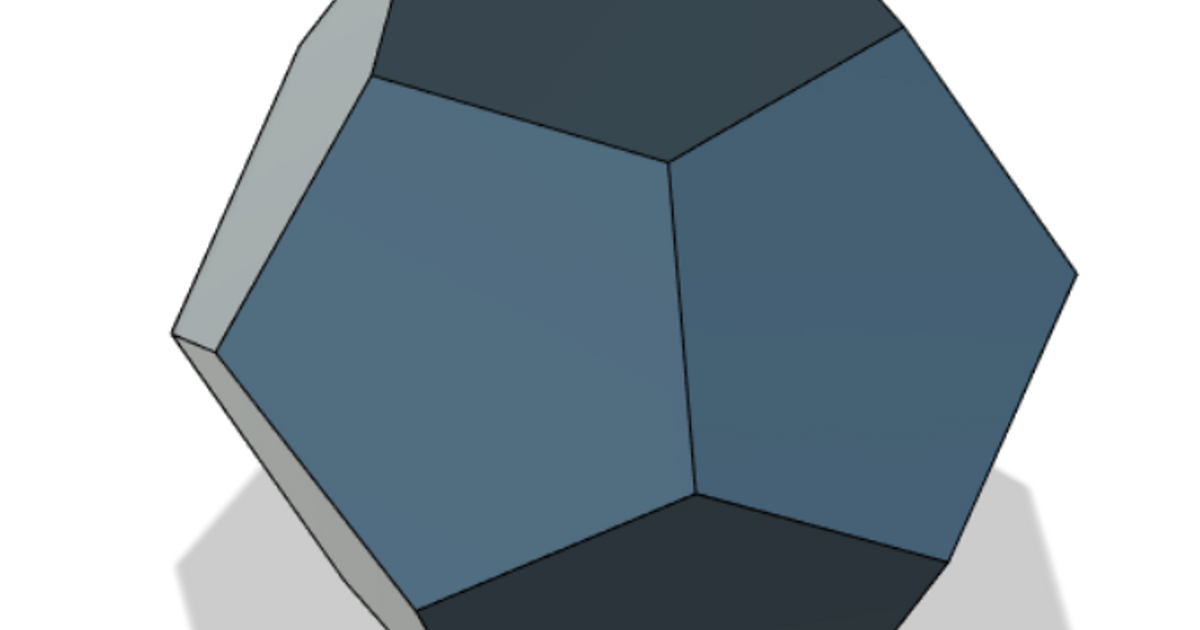 Platonic solids #1 Dodecahedron by T4SKOR | Download free STL model ...