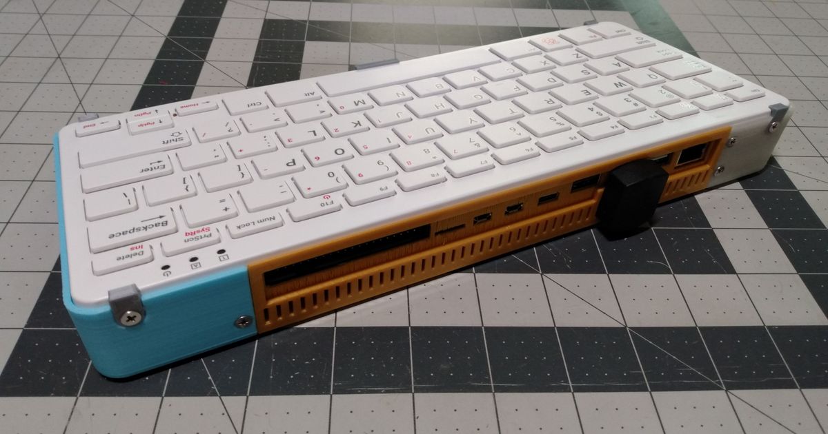 Update for my Pi 400 Case for use with a 180 Degree USB Adapter from ...