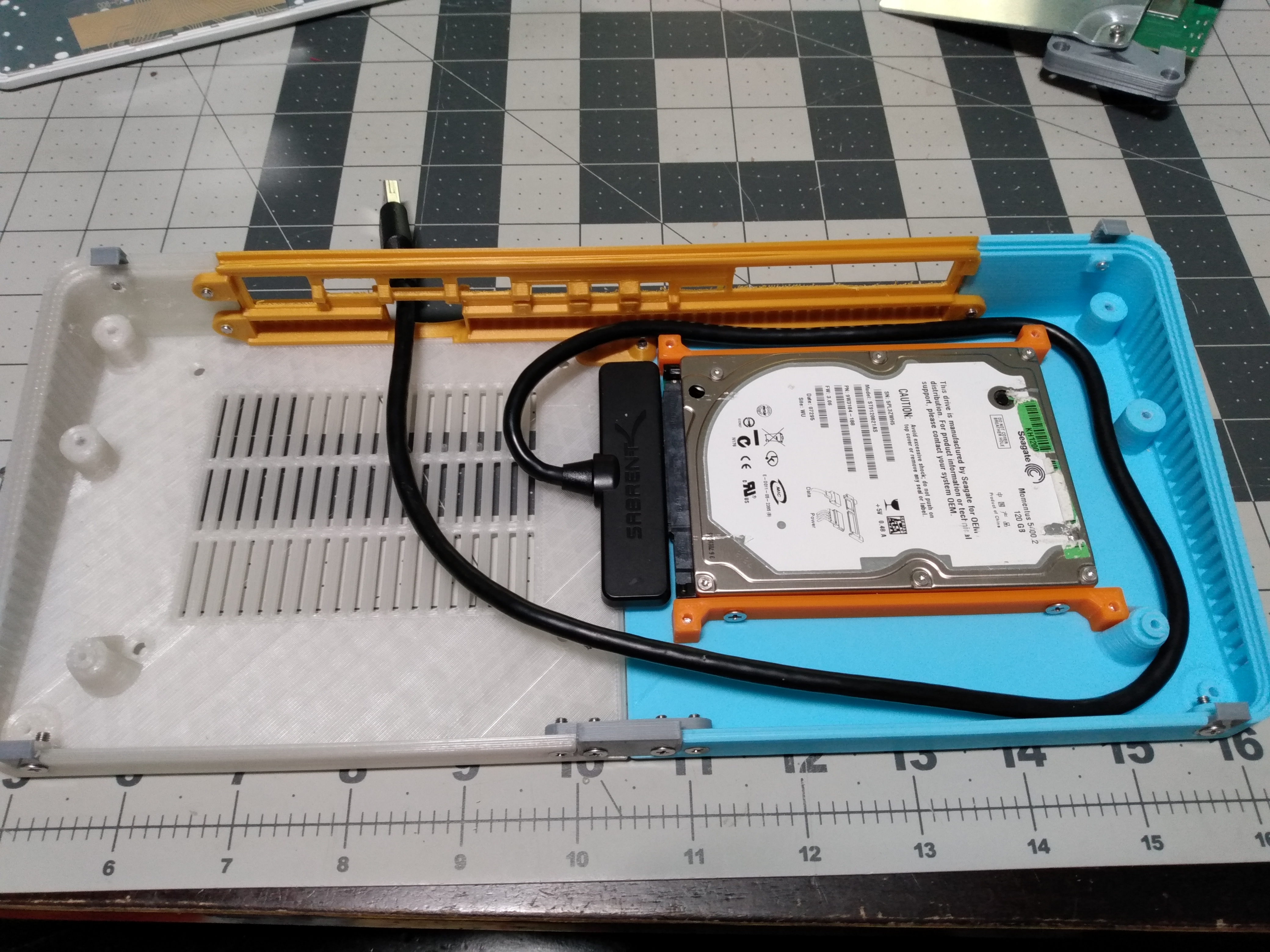 Update for my Pi 400 Case for use with a 180 Degree USB Adapter from ...