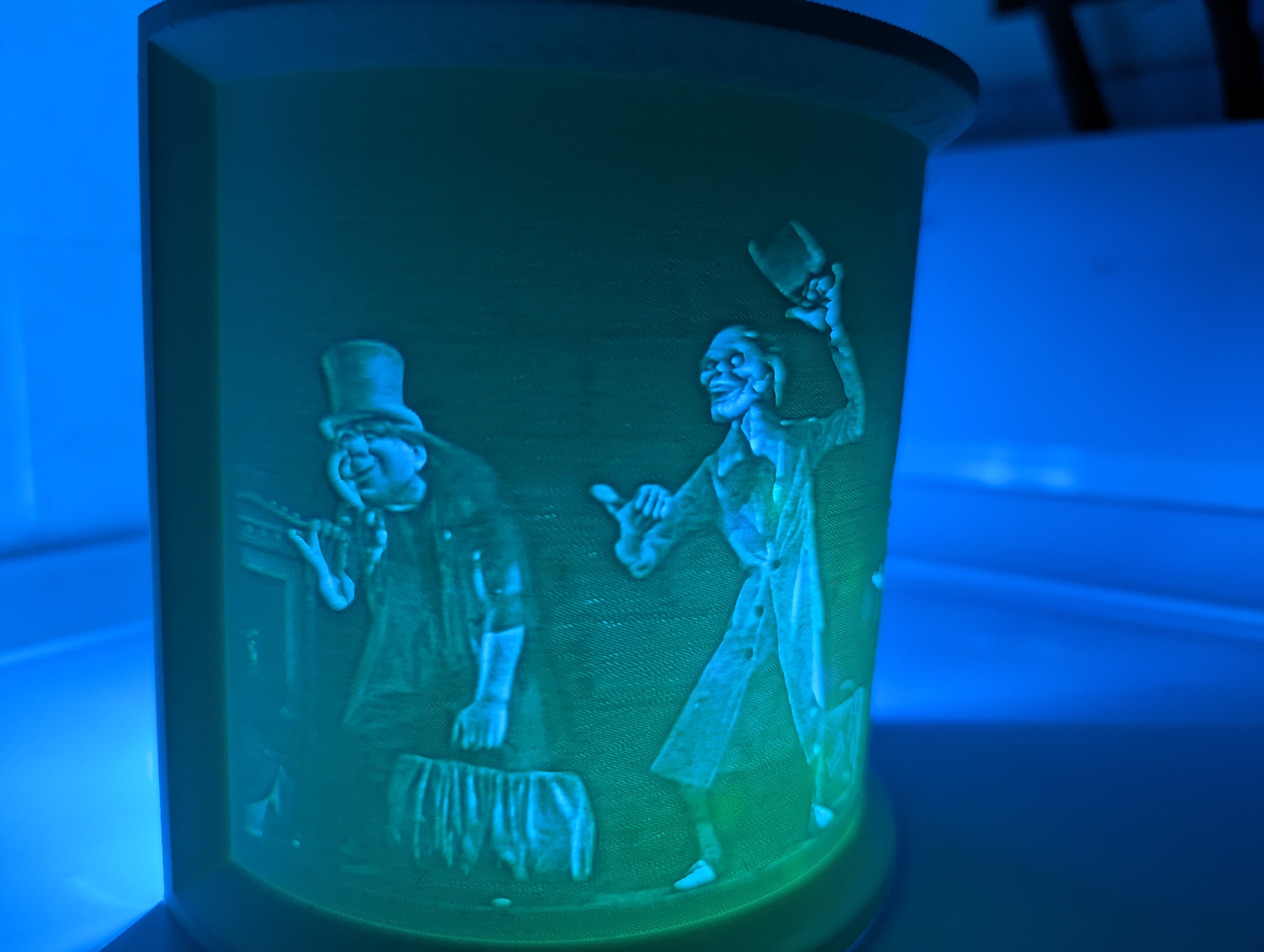 Hitch Hiking Ghosts - Lithophane by spcrafts3D | Download free STL ...