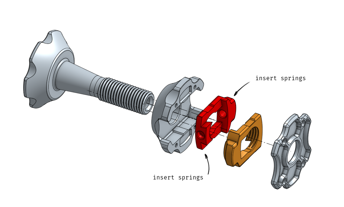 Quick release spool holder by Mfecane | Download free STL model ...
