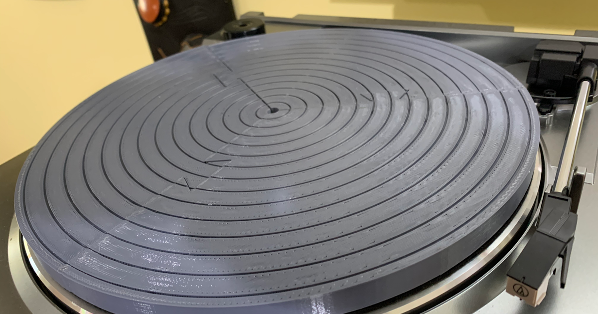 Turntable record player object adapter by 11d30 | Download free STL ...