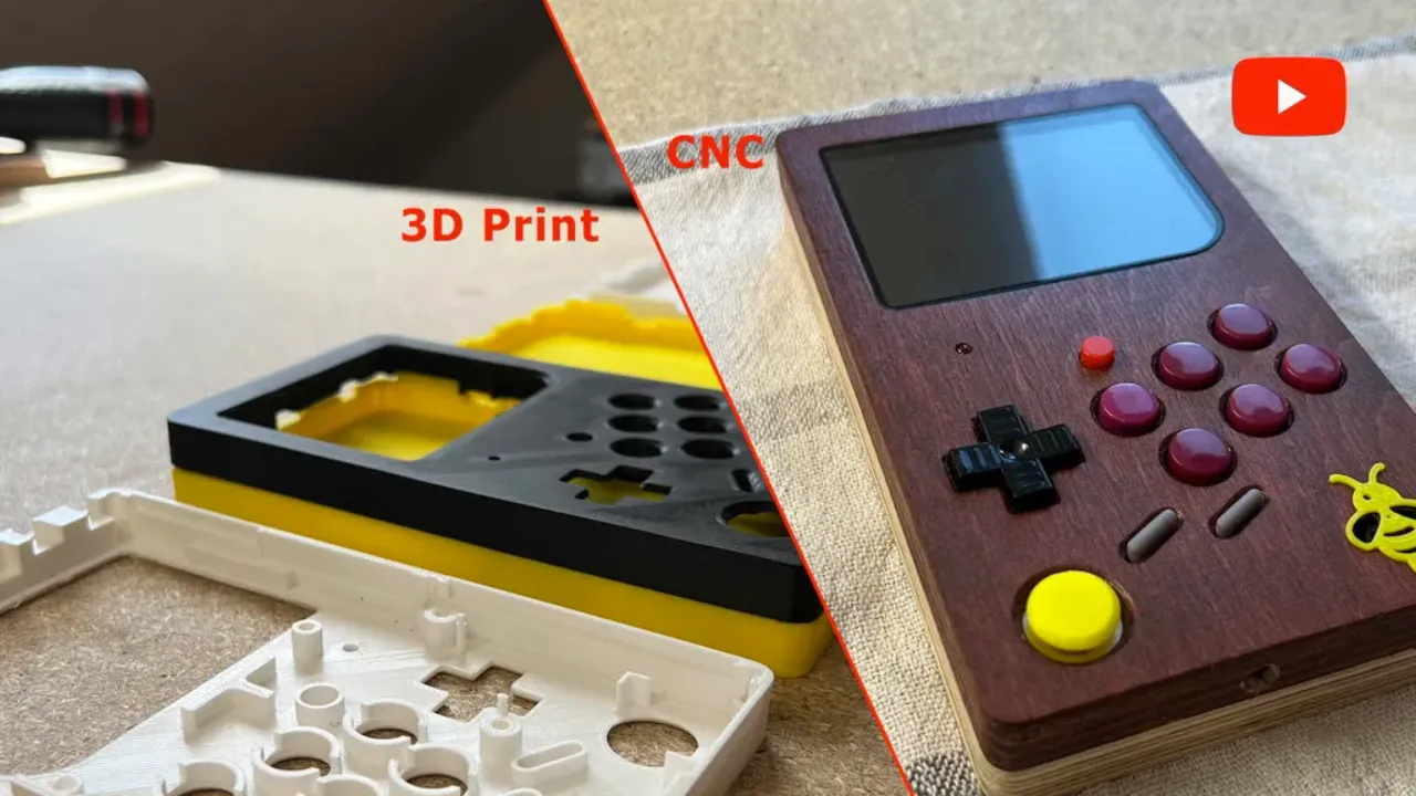 "Bumblebee" Handheld Console (3D & CNC) by PiotrC | Download free STL ...