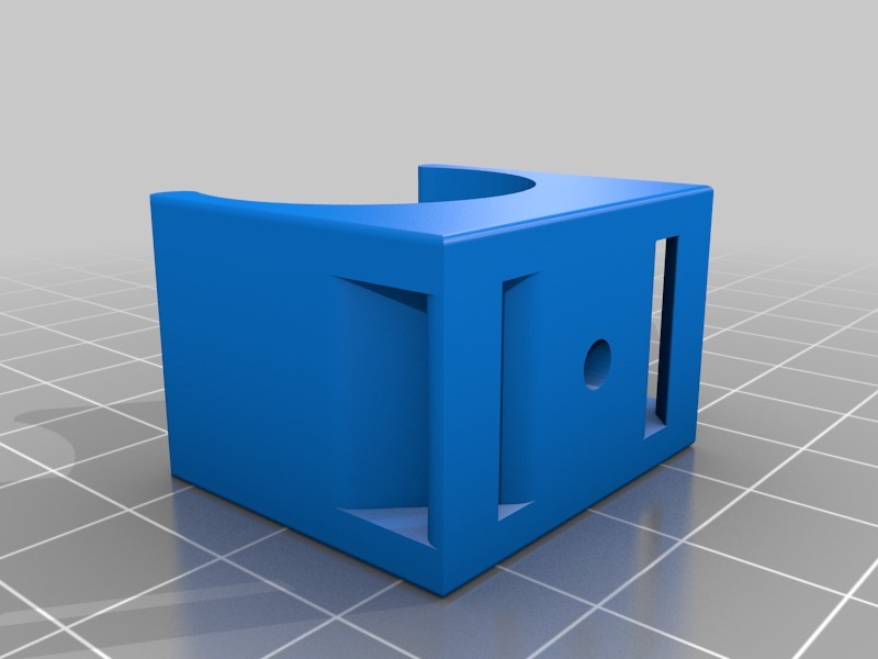 Pipe Clamp with Velcro Slots 25 mm Diameter by SmashD | Download free ...