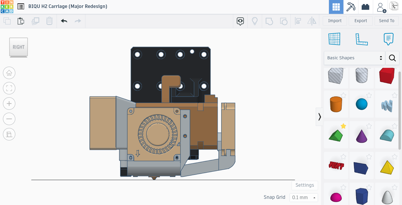 BIQU H2 Carriage by Sumerlin_Designing | Download free STL model ...