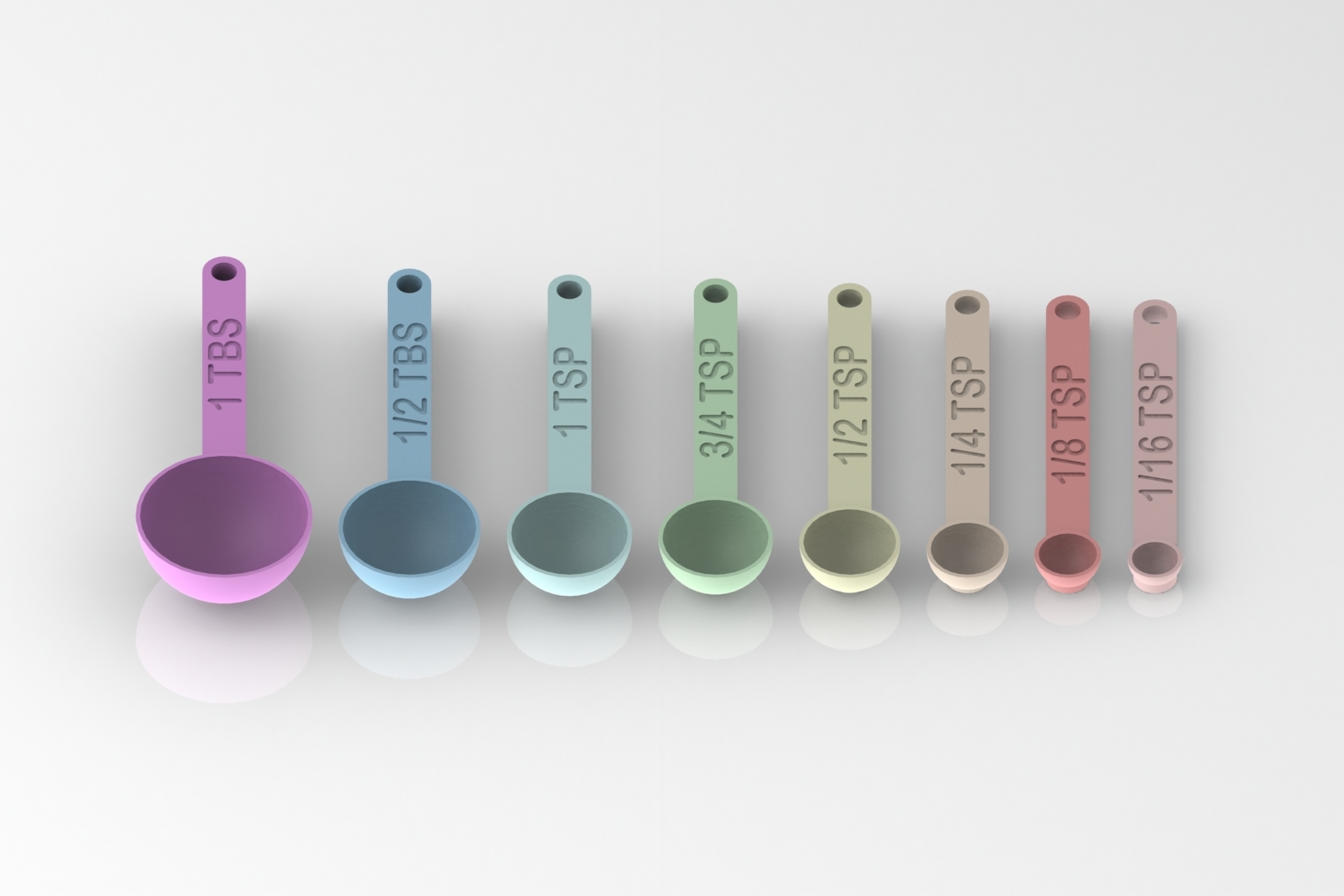 A set of measuring spoons von WillyCKH | Kostenloses STL-Modell ...