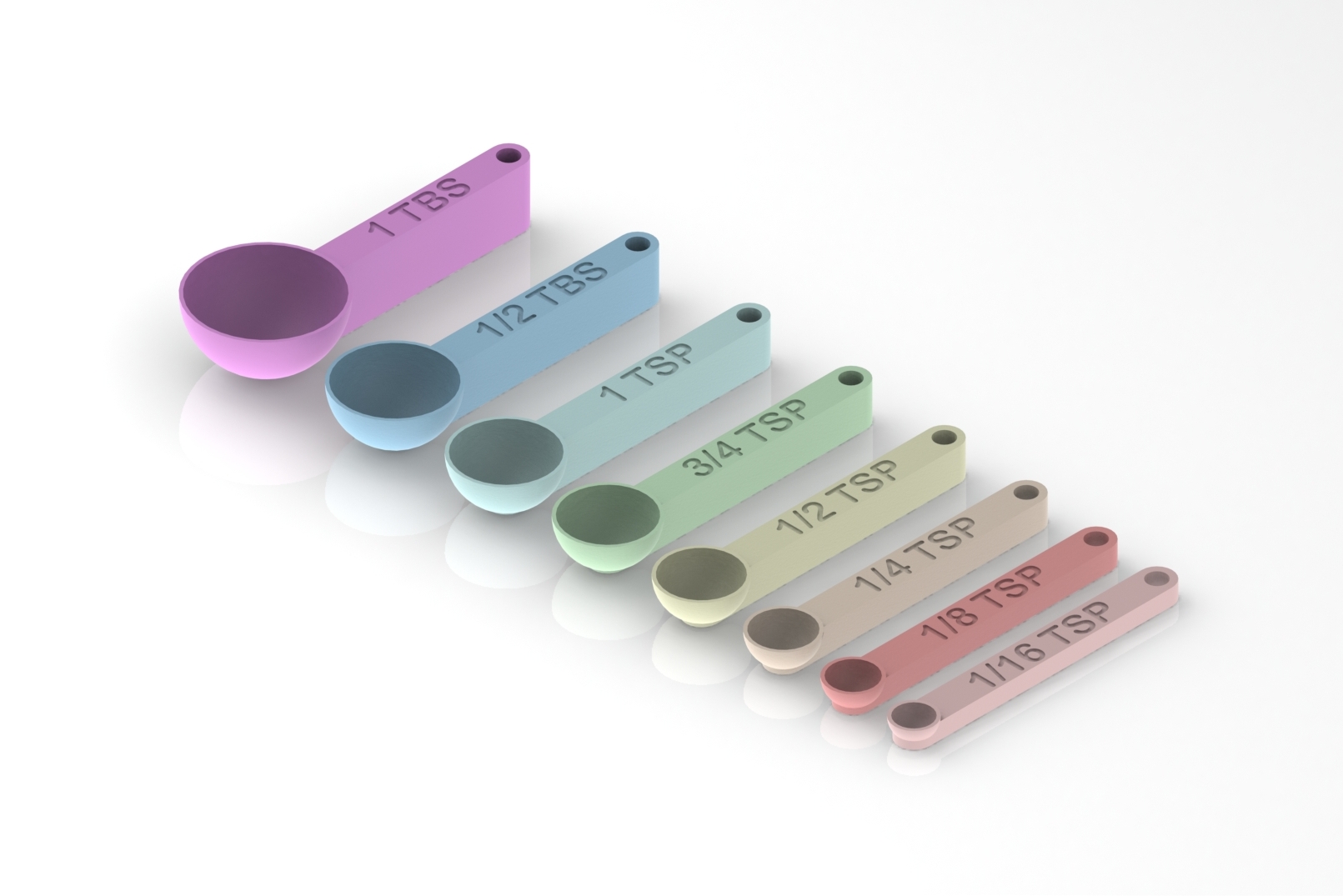A set of measuring spoons von WillyCKH | Kostenloses STL-Modell ...