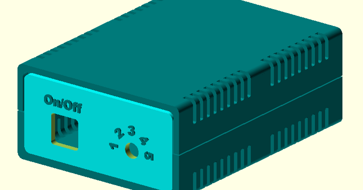 Customisable Project Case by Steeveeet | Download free STL model ...