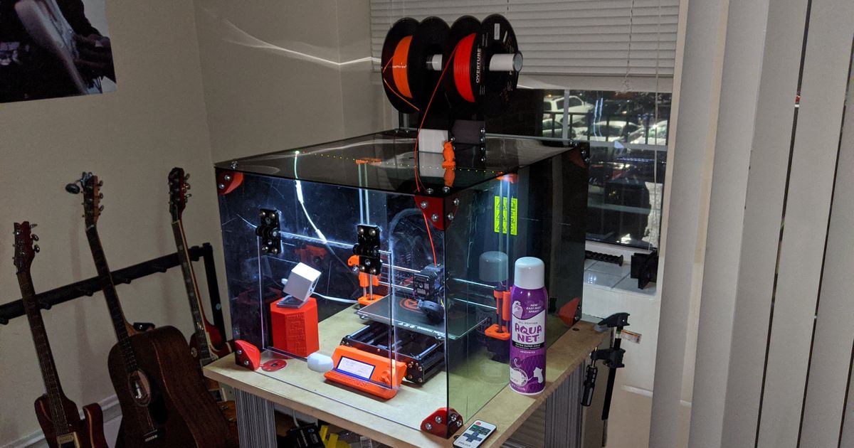 3D Printed + Lasercut Prusa i3 (MK3 MK2 MK1) Enclosure by Team Just Cuz ...