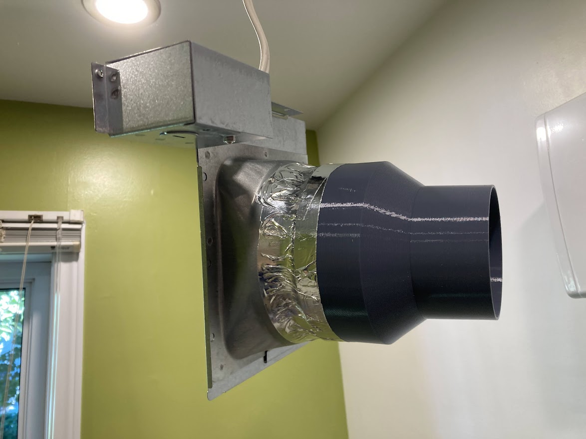 6 in to 4 in duct adapter by Slithmin | Download free STL model ...