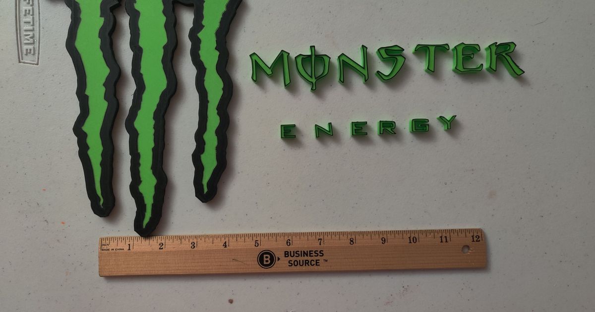 Monster logo by Top of the Hill 3D | Download free STL model ...