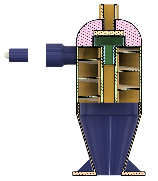 Dust Removal Cyclone by Dirk | Download free STL model | Printables.com