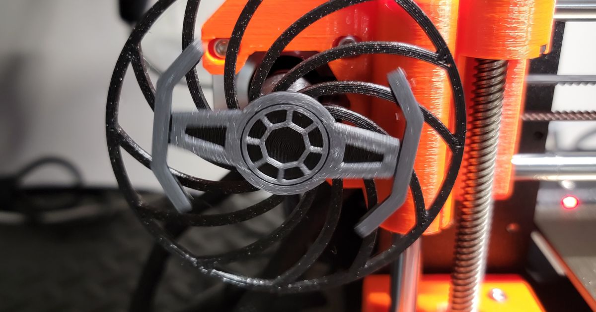 Tie Fighter Spinner for X-Axis by PrintedVisionz3D | Download free STL ...